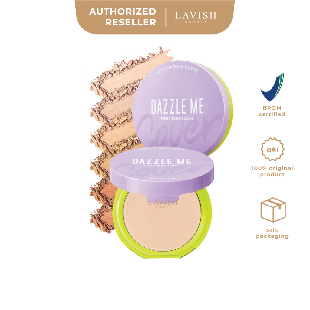 Jual DAZZLE ME Better than Filter Double Kill Two Way Cake Powder (9gr ...