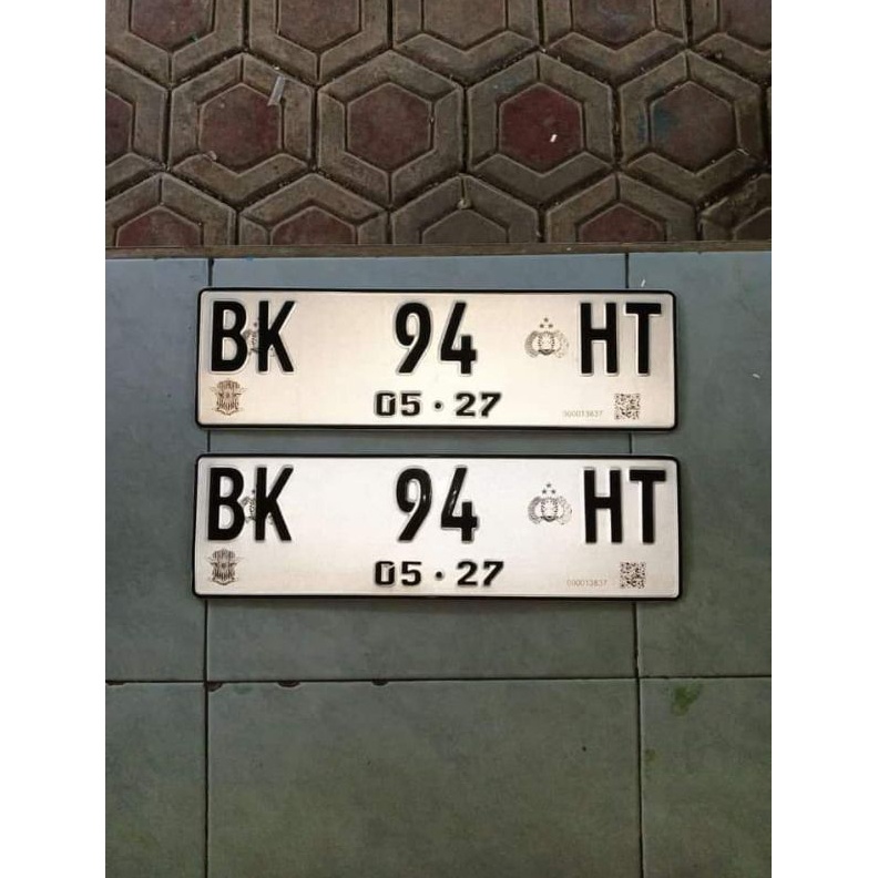 Jual KODE K29A Plat nomor mobil barcode font baru murah tebal bahan 1mm ...