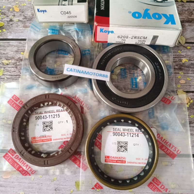 Jual BEARING SET + SEAL RODA BELAKANG TAFT HILINE 6208 2RS + C045(1 SET 1 RODA) | Shopee Indonesia