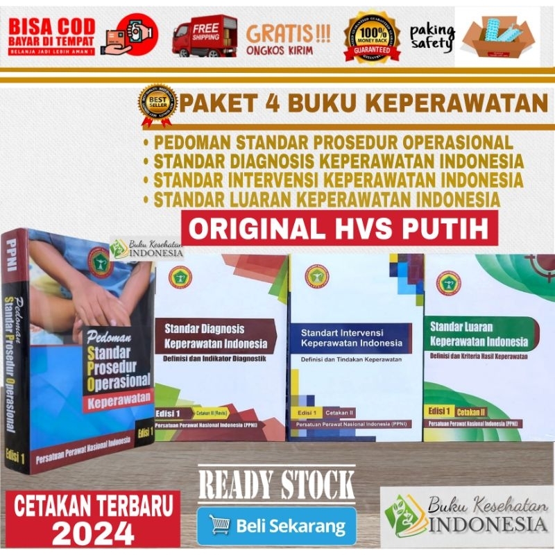 Jual H3T PAKET 4 BUKU KEPERAWATAN PEDOMAN SPO 3S SDKI SIKI SLKI PEDOMAN STANDAR PROSEDUR ...
