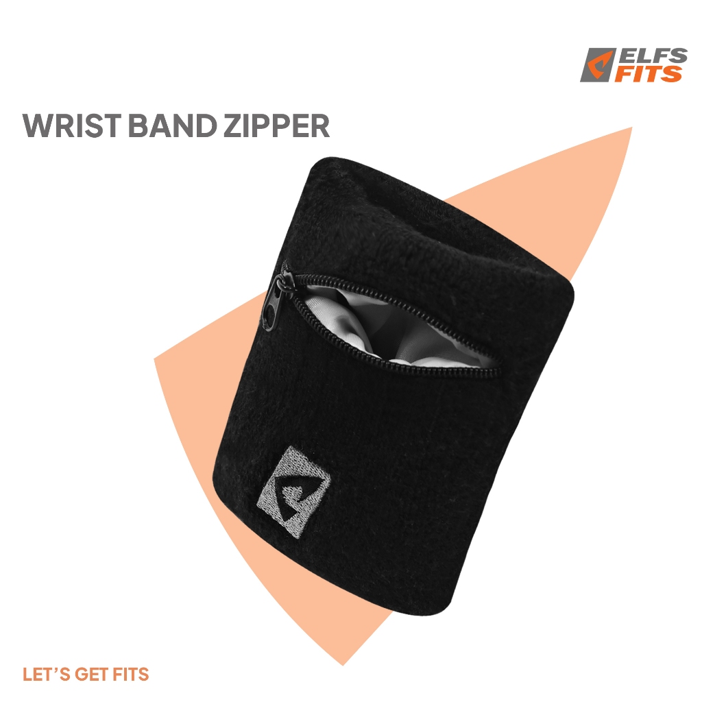 Jual ELFS FITS Wrist Band Pocket Fitness Gym Tennis Badminton | Shopee ...