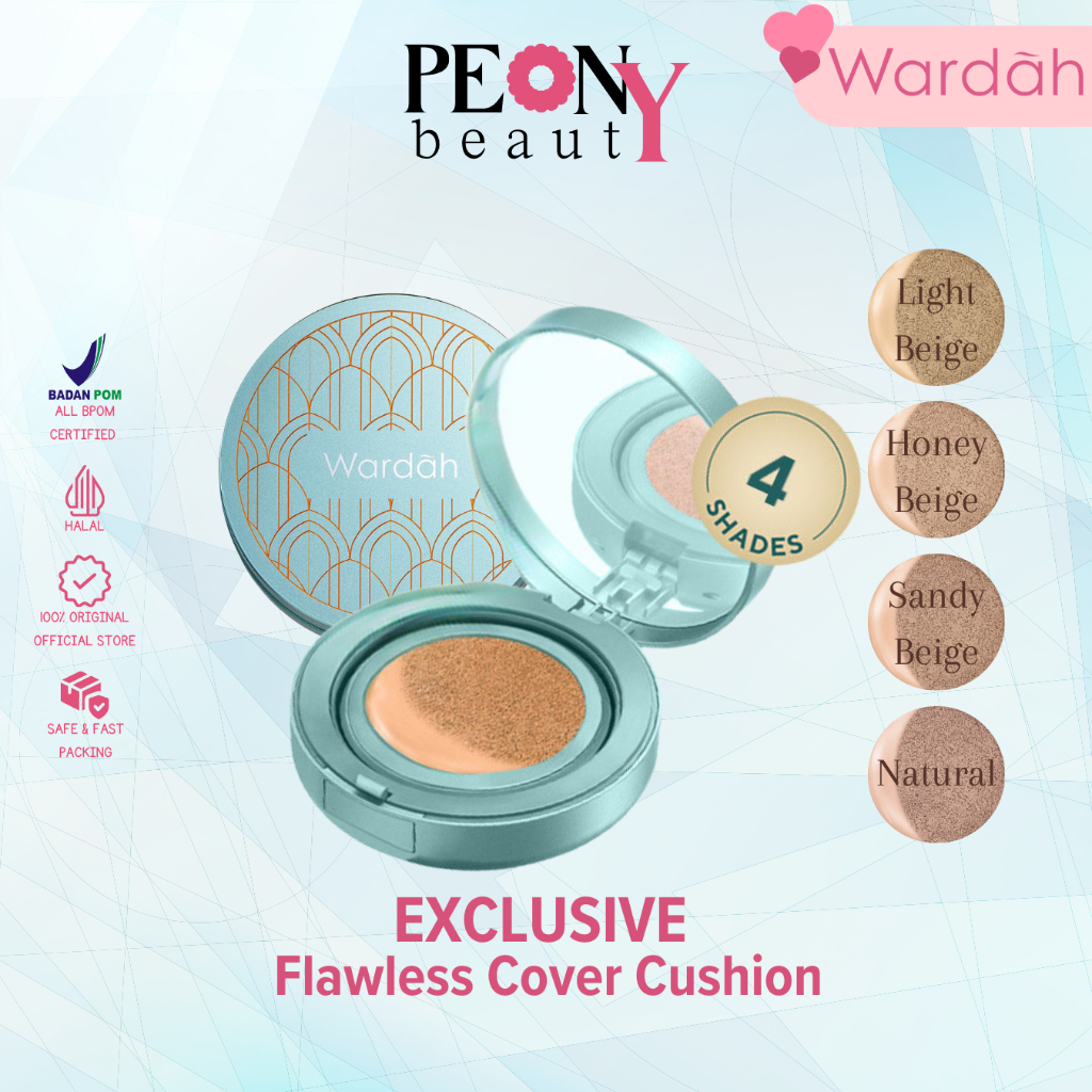 Jual WARDAH Exclusive Flawless Cover Cushion 15gr | Hasil Matte ...