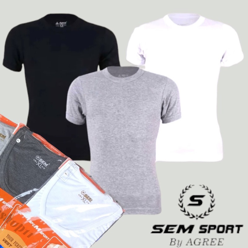 Jual Kaos Oblong Pria dewasa / kaos dalam pria SEM SPORT BY AGREE SM68 ... Jual Kaos Oblong Pria dewasa / kaos dalam pria SEM SPORT BY AGREE SM68 ...
