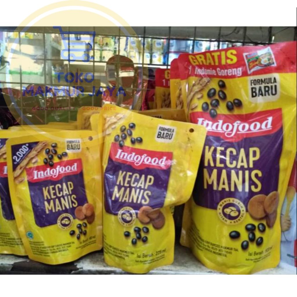 Jual INDOFOOD KECAP MANIS POUCH 520/60ml | Shopee Indonesia