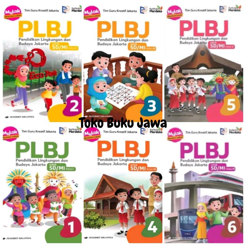 Jual ORI Buku SD Buku PLBJ Kelas 1 2 3 4 5 6 Erlangga Kurikulum Merdeka ...
