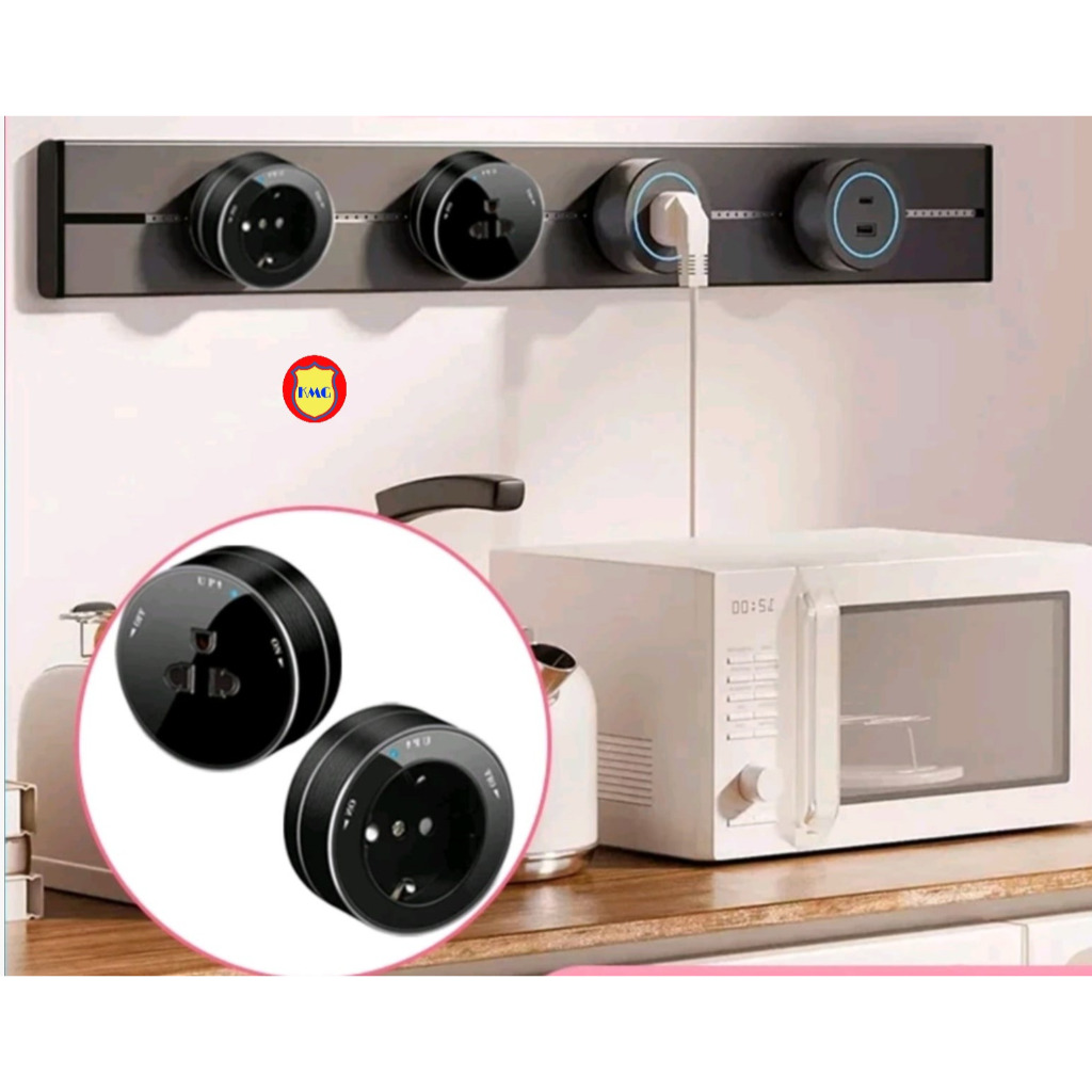 Jual Stop Kontak Tanam-Track Socket-Track Adapter 2 dan 3 Lubang ...