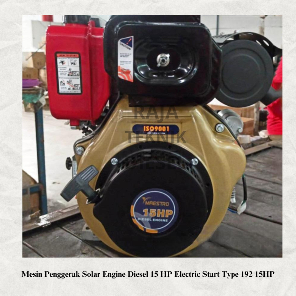 Jual Mesin Penggerak Solar Engine Diesel 15 HP Electric Start Type 192 15HP MT192FAE MT 192 FAE ...