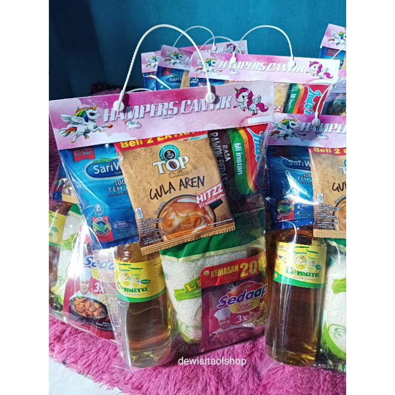 Jual paket sembako mini hampers cantik | Shopee Indonesia