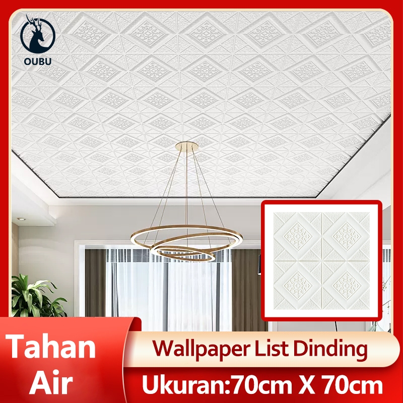 Jual （COD）Wallpaper 3D FOAM / Wallfoam Batik 70x70cm / Wallpaper ...