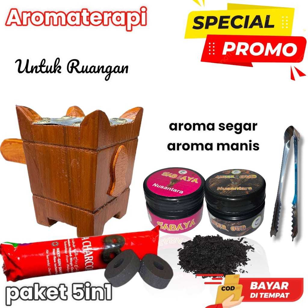 Jual Paket 5in1 Mabkhara mini +bukhur hajar aswad + jasmine + areng ...