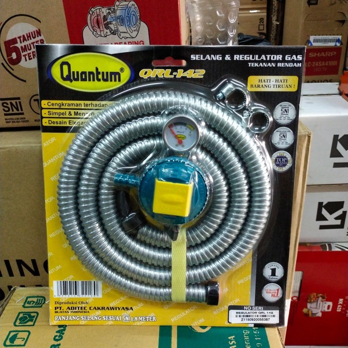 Jual QUANTUM QRL142 Selang Gas Paket Meter Tekanan Rendah Bergaransi ...