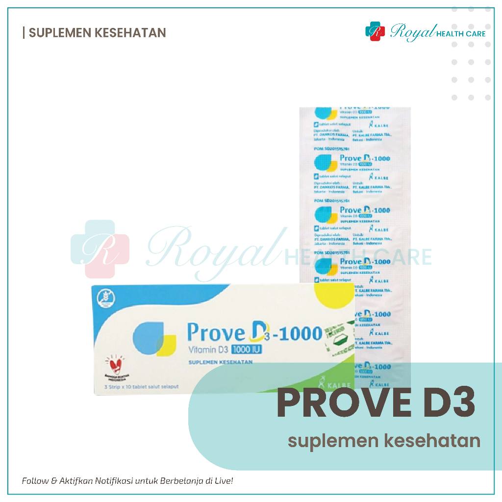 Jual PROVE D3 1000IU TABLET Memenuhi Kebutuhan Vit D | Shopee Indonesia