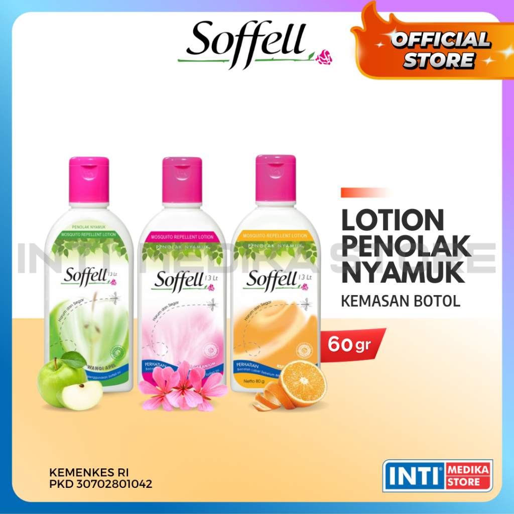 Jual SOFFEL - Anti Nyamuk Botol 60 gr | Lotion Penolak Nyamuk | Shopee ...