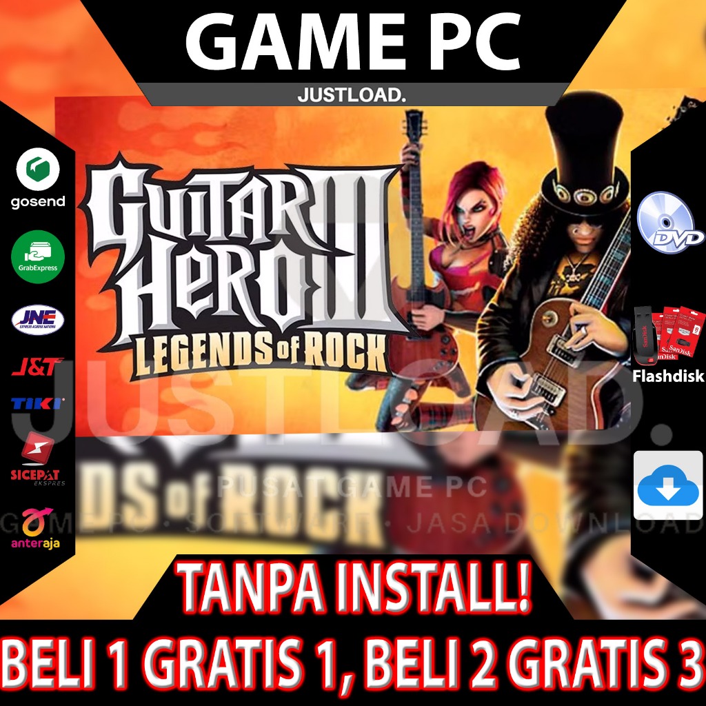 Jual GUITAR HERO III LEGENDS OF ROCK PC GAME PC KOMPUTER LAPTOP GAMING ...