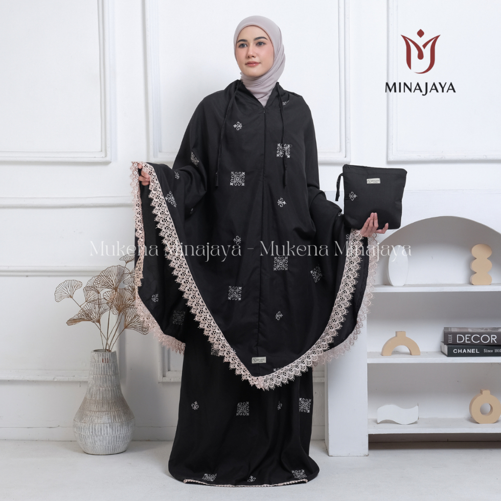 Jual MINAJAYA - Mukena Bordir Dewasa Renda Motif Tabur Bahan Katun ...