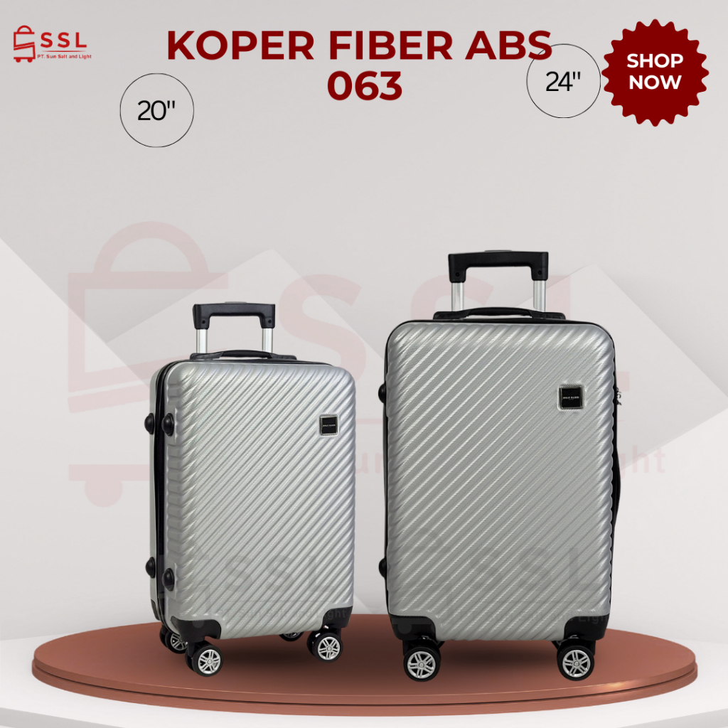 Jual Koper 063 20/24 Inch Fiber Abs Kunci Kombinasi 3 Angka Roda Putar ...