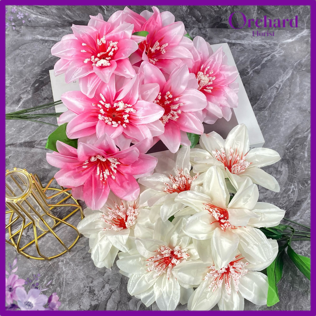 Jual Dahlia Satin Artificial Bunga Artificial/Bunga Plastik/Bunga ...