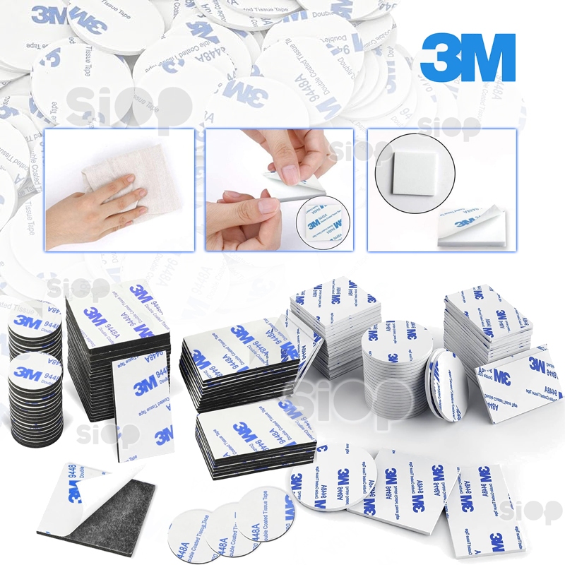 Jual 3M Double Tape Foam Busa Kotak & Bulat Super Quality | Shopee Indonesia