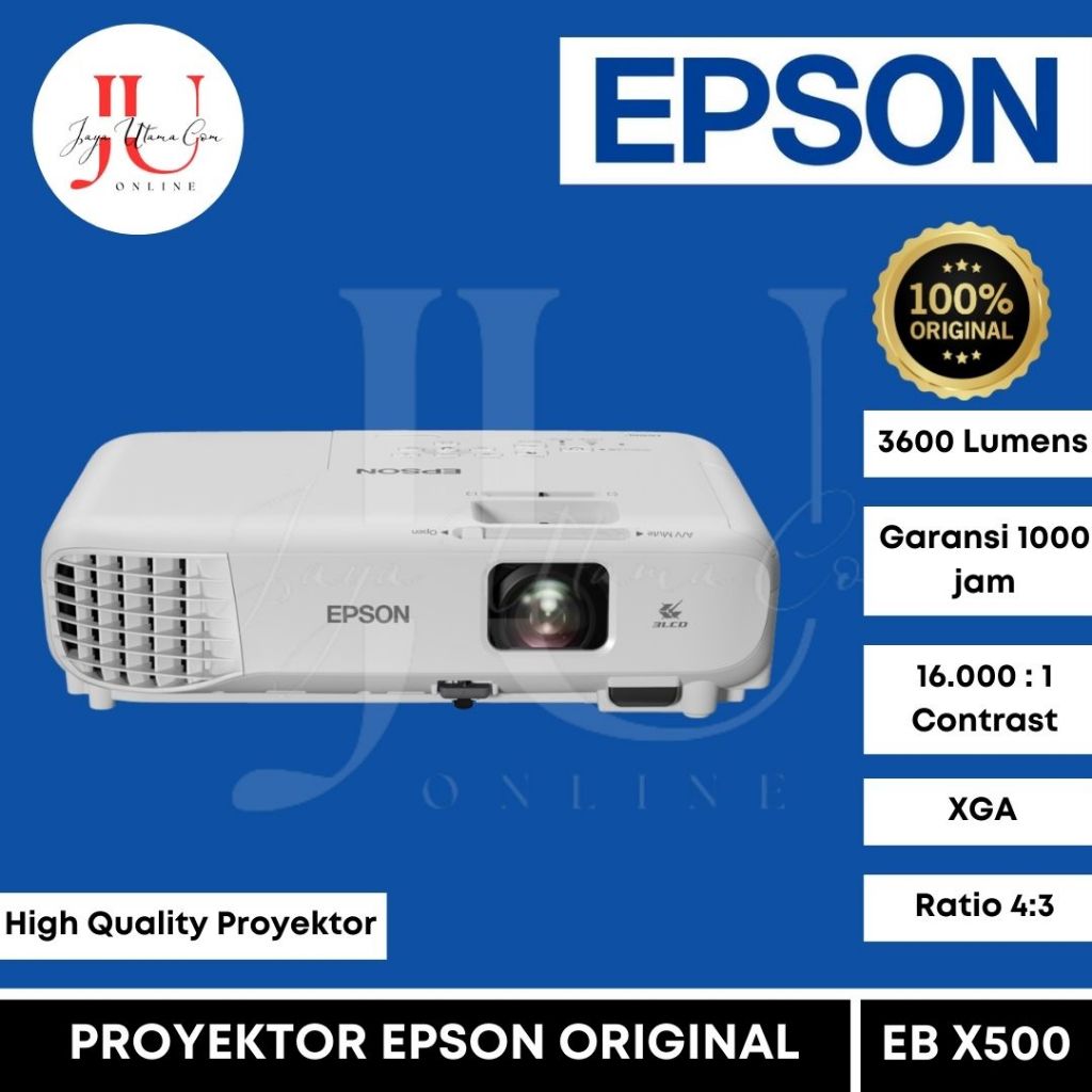 Jual Proyektor Epson EB-X500 / EB-X600 – 3600 Lumens HDMI VGA Garansi Resmi Epson Indonesia ...