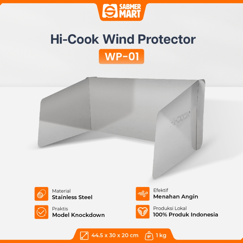 Jual Wind Shield Kompor Portable Stainless Steel / Penahan Angin Kompor ...