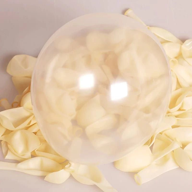 Jual [100pcs] Balon Latex Transparan Bening Ukuran 12inch Dekorasi ...