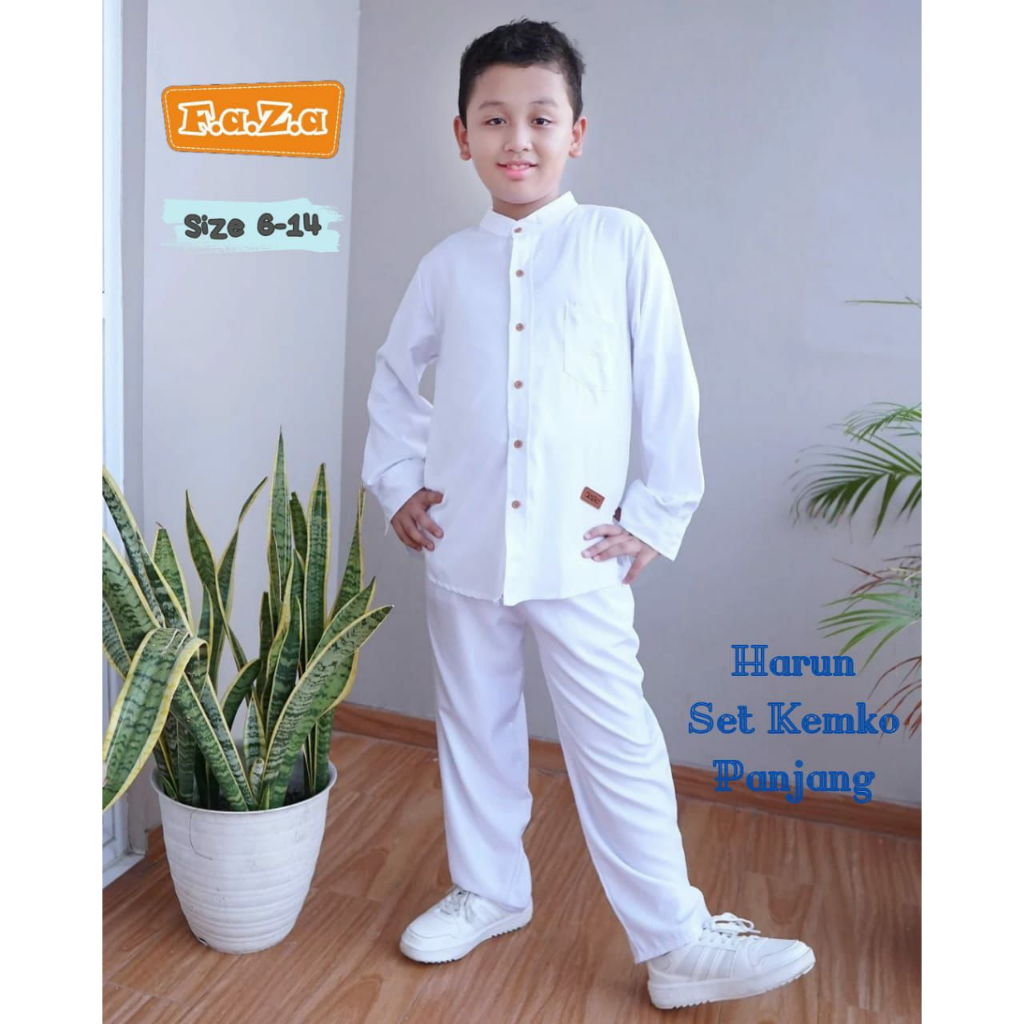 Jual Harun Set Kemko lengan panjang by Faza | Shopee Indonesia