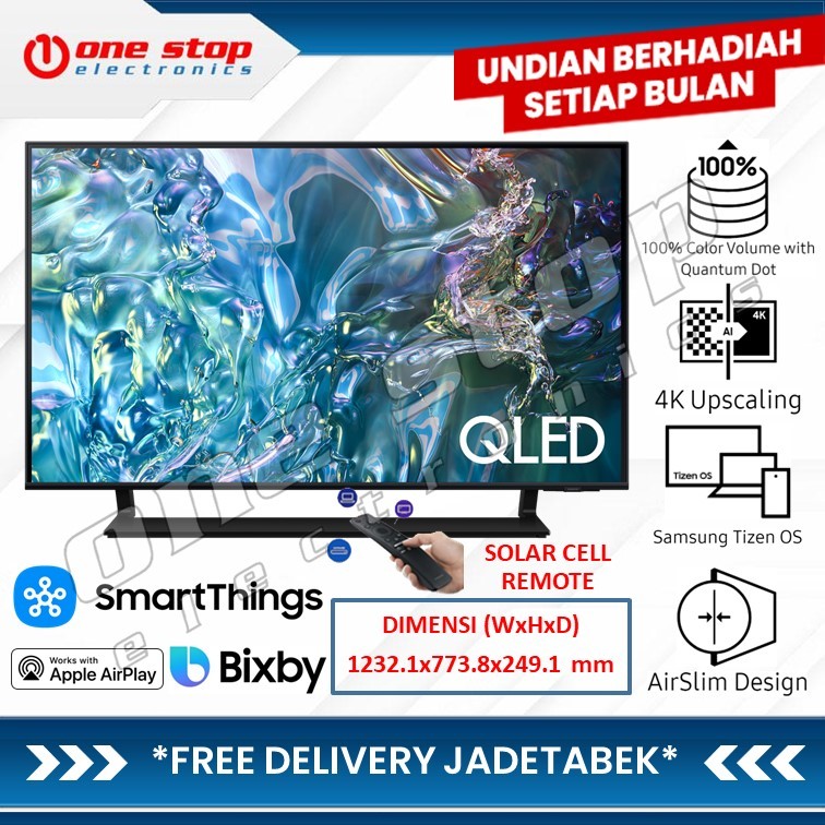 Jual SAMSUNG 55Q60D / Q60D QLED 4K UHD Tizen OS Smart TV 55 Inch ...