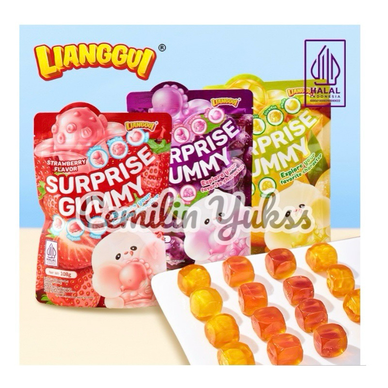 Jual Lianggui Surprise Gummy Candy 108g Permen Lunak Rasa Buah ...