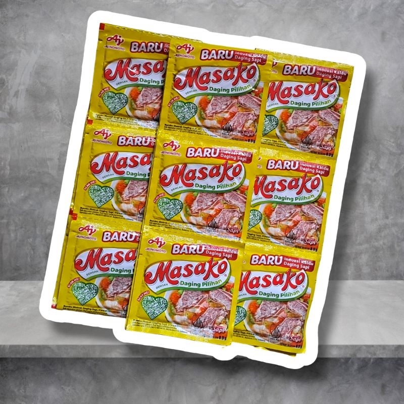 Jual Masako Rasa Ayam & Sapi 1 Renceng isi 12 sachet ( 8,5 g ) | Shopee ...