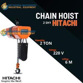 Jual Hoist 2 TON x 6 Meter Hitachi Hoist Crane 2 TON 220 Volt | Shopee ...