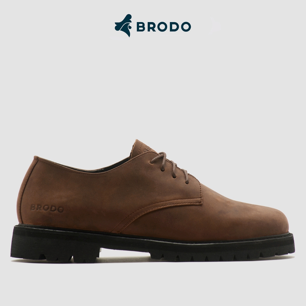 Jual BRODO - Sepatu Andria Boots Dark Choco BS | Shopee Indonesia