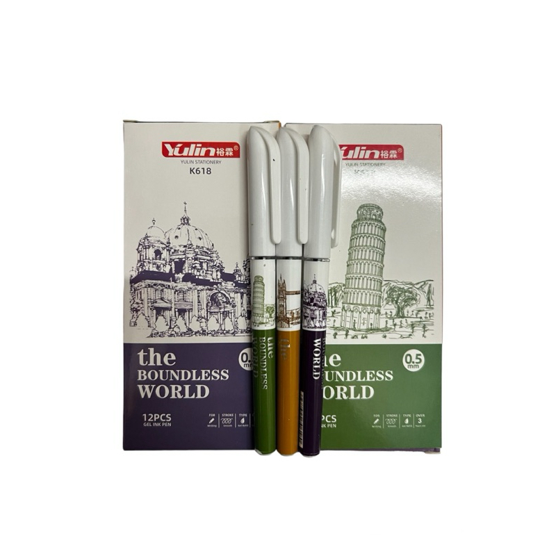 Jual ( 12 pcs ) GEL PEN YULIN / GEL iPen 0.5 mm | Shopee Indonesia