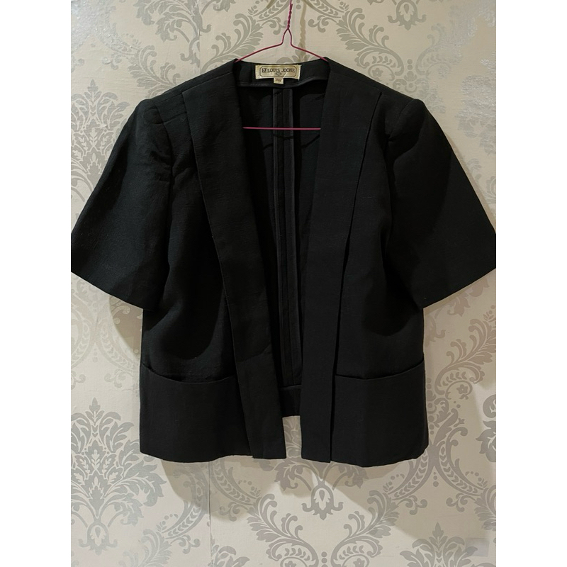 Jual Blazer Hitam Crop lengan Pendek | Shopee Indonesia