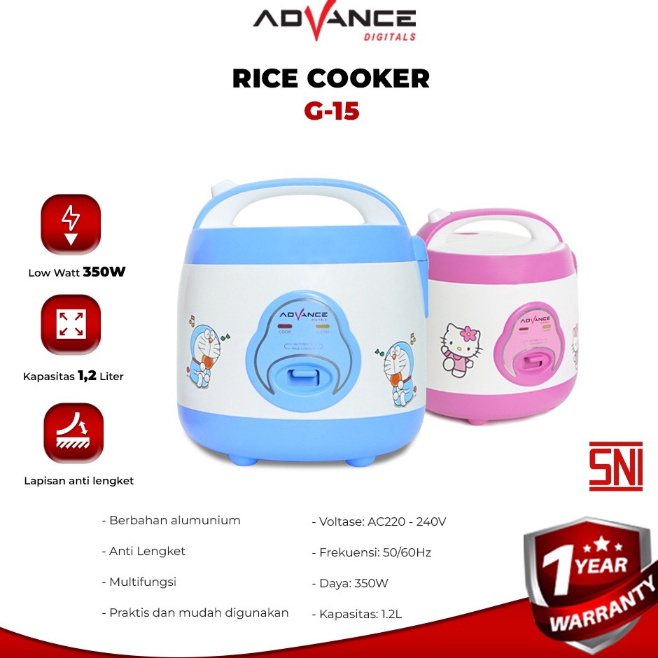 Jual Rice Cooker Mini Advance 12 Lt G15 Magic Jar Magic Com Penanak ...