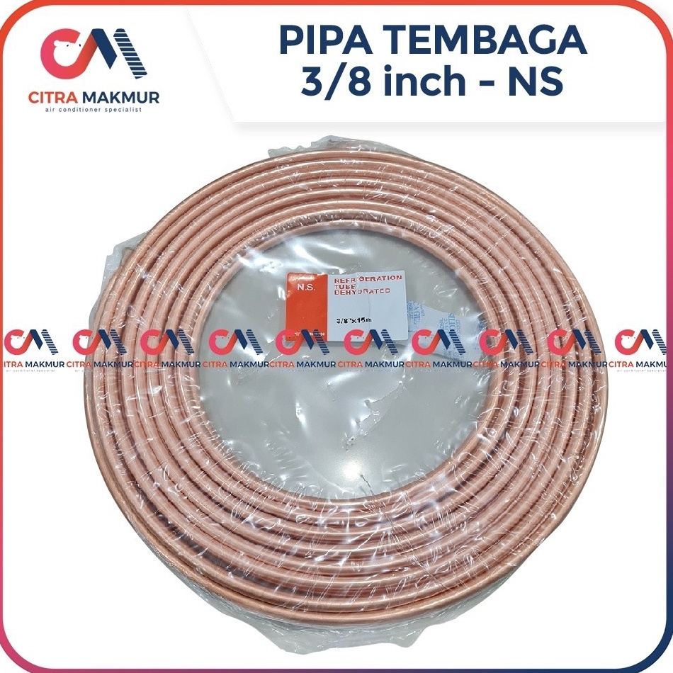 Jual Pipa Tembaga Kulkas 38 inci per meter meteran 9 mm Las Freezer ...