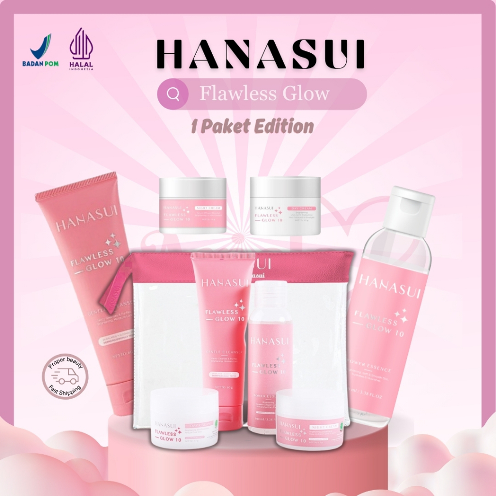 Jual HANASUI Flawless Glow Series 100% Original Product | Shopee Indonesia