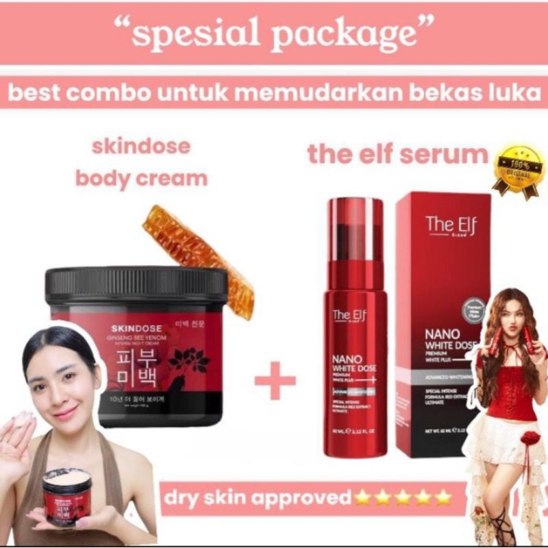Jual Paket Skindose + The Elf Nano White Dose Thailand | Shopee Indonesia