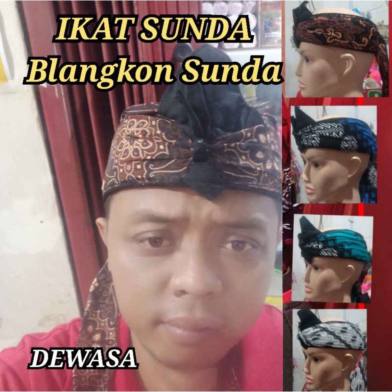 Jual Ikat Kepala Sunda Jawa Blangkon Sunda Ukuran Dewasa | Shopee Indonesia