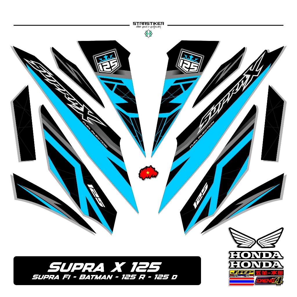 Jual Striping Supra X 125 Motif X34 /Supra X 125 Batman/Decal Supra X ...