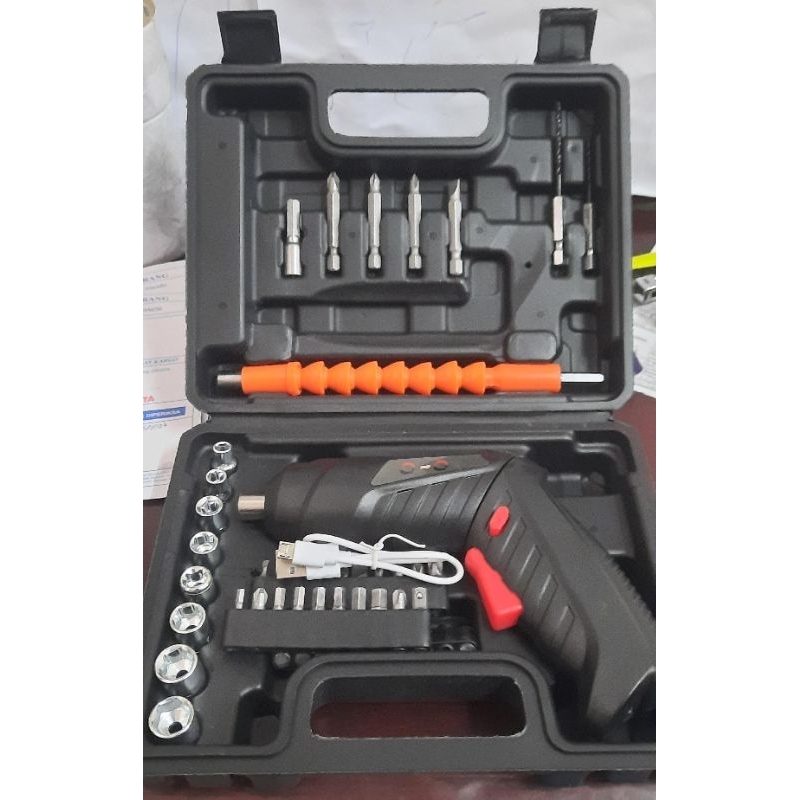 Jual bor obeng cordless set 4.8v | Shopee Indonesia