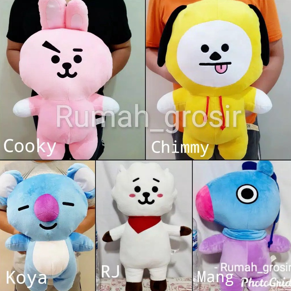Jual EKSKLUSIF BONEKA BTS BT21 Unofficial Ukuran jumbo Chimmy Cooky ...