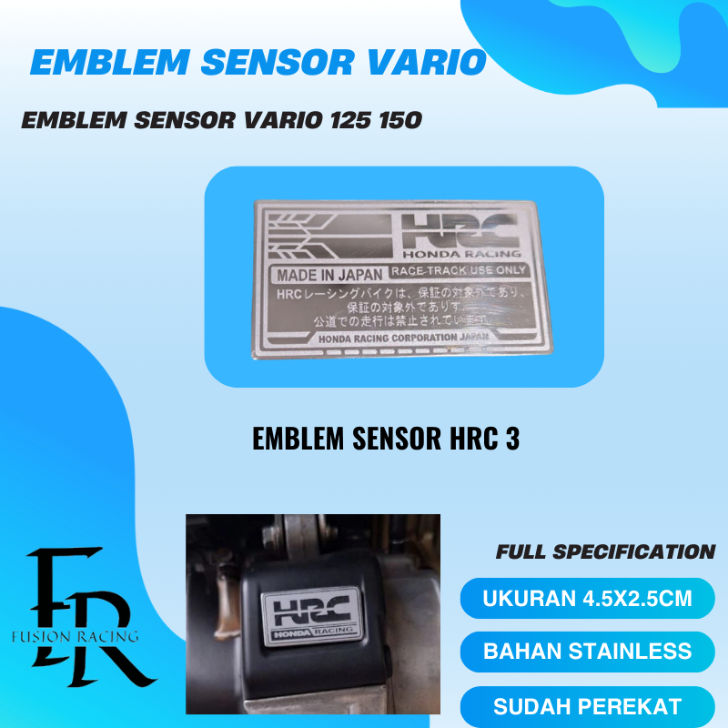 Jual EMBLEM SENSOR VARIO 125 150 STAINLESS TEBAL PREMIUM | Shopee Indonesia