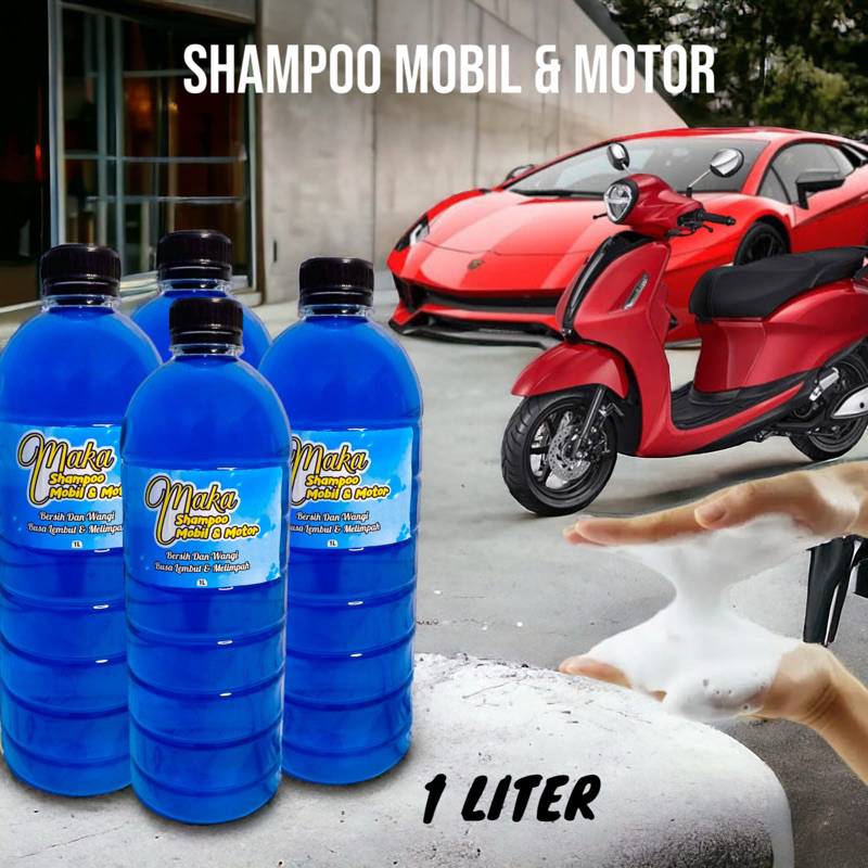 Jual SHAMPOO MOBIL & MOTOR 1 LITER BUSA MELIMPAH | Shopee Indonesia