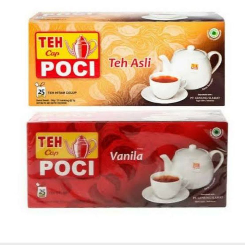 Jual TEH CAP POCI Teh Celup BOX 25's x 2 GR | Shopee Indonesia