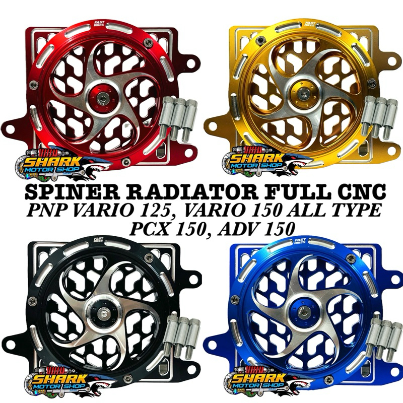 Jual Cyber Cover Spiner radiator CYBER full CNC PNP VARIO 125, VARIO ...