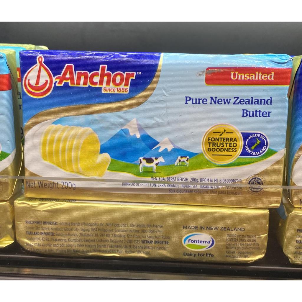 Jual ANCHOR BUTTER UNSALTED KEMASAN 200 GRAM GOJEK GRAB INSTANT ONLY ...