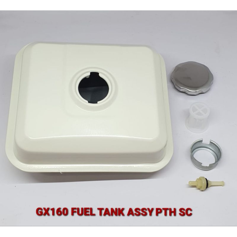 Jual gx160/gx200 fuel tank assy putih engine / tangki bensin | Shopee ...