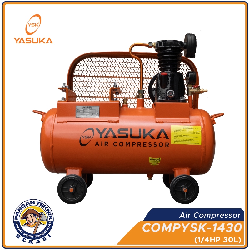 Jual Mesin Usaha Kompresor Yasuka Set Penggerak Bensin | 1/4 Hp 30 L ...