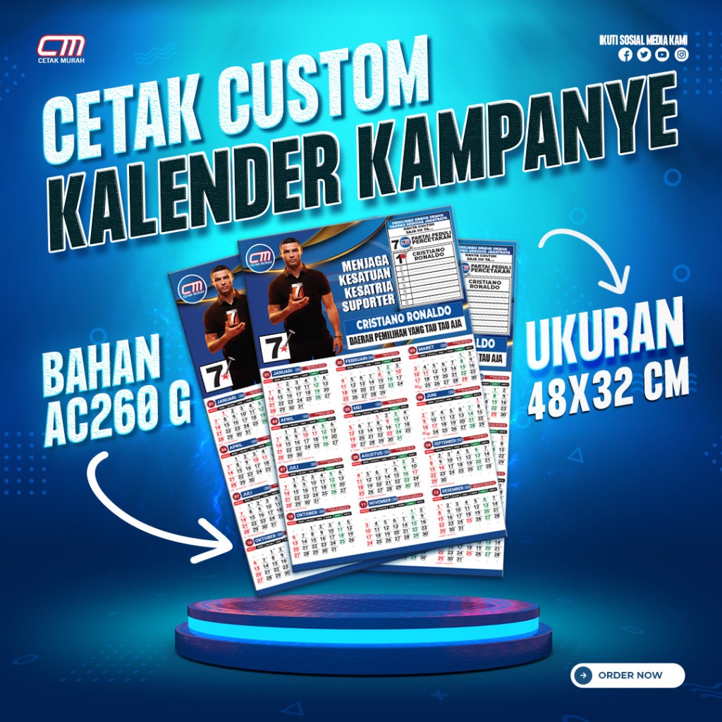 Jual KALENDER CAGUB/CALWALKOT/PARTAI/CUSTOM FINISHING MATA AYAM ...