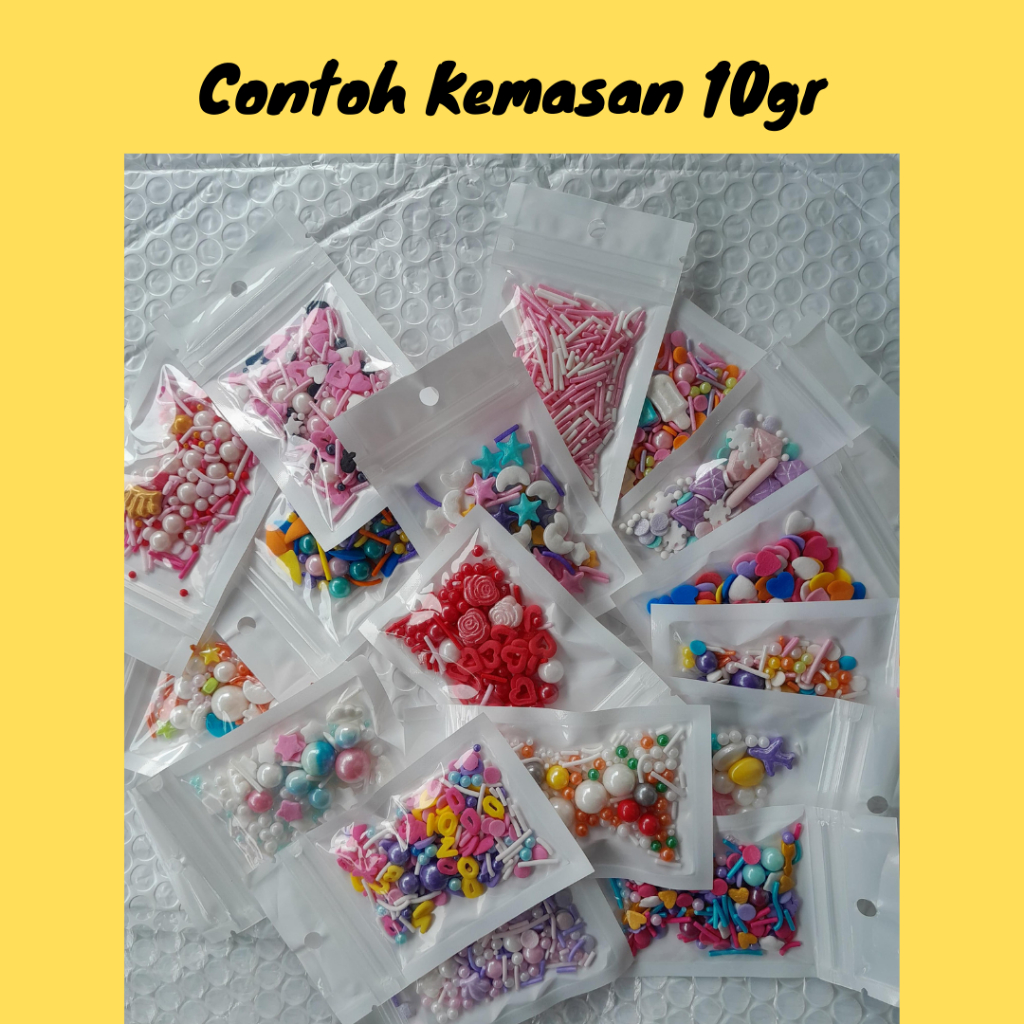 Jual Sprinkles trimit springkel 10gr sprinkles mix cake dekorasi bisa ...